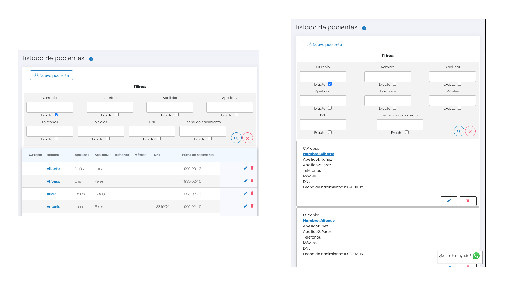 Versiones archivos - Programa gratuito para clínicas Inceme